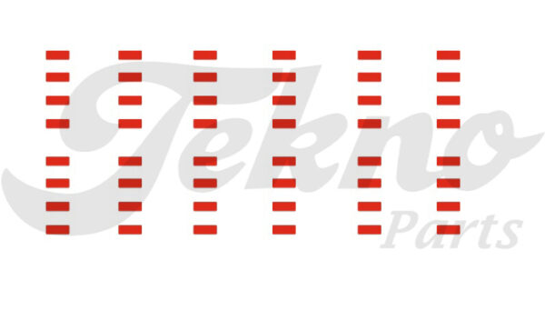 Tekno 88551 - Marker lights red decal - Heilan Toys and Collectibles